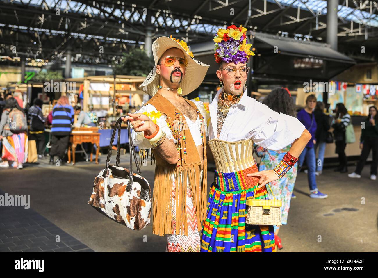 London, UK, 15th Sep 2022. Organiser Florent Bidois (right) and ...
