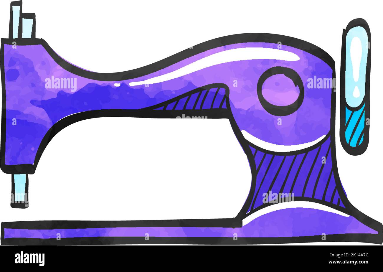 Icon machines sewing Cut Out Stock Images & Pictures - Alamy