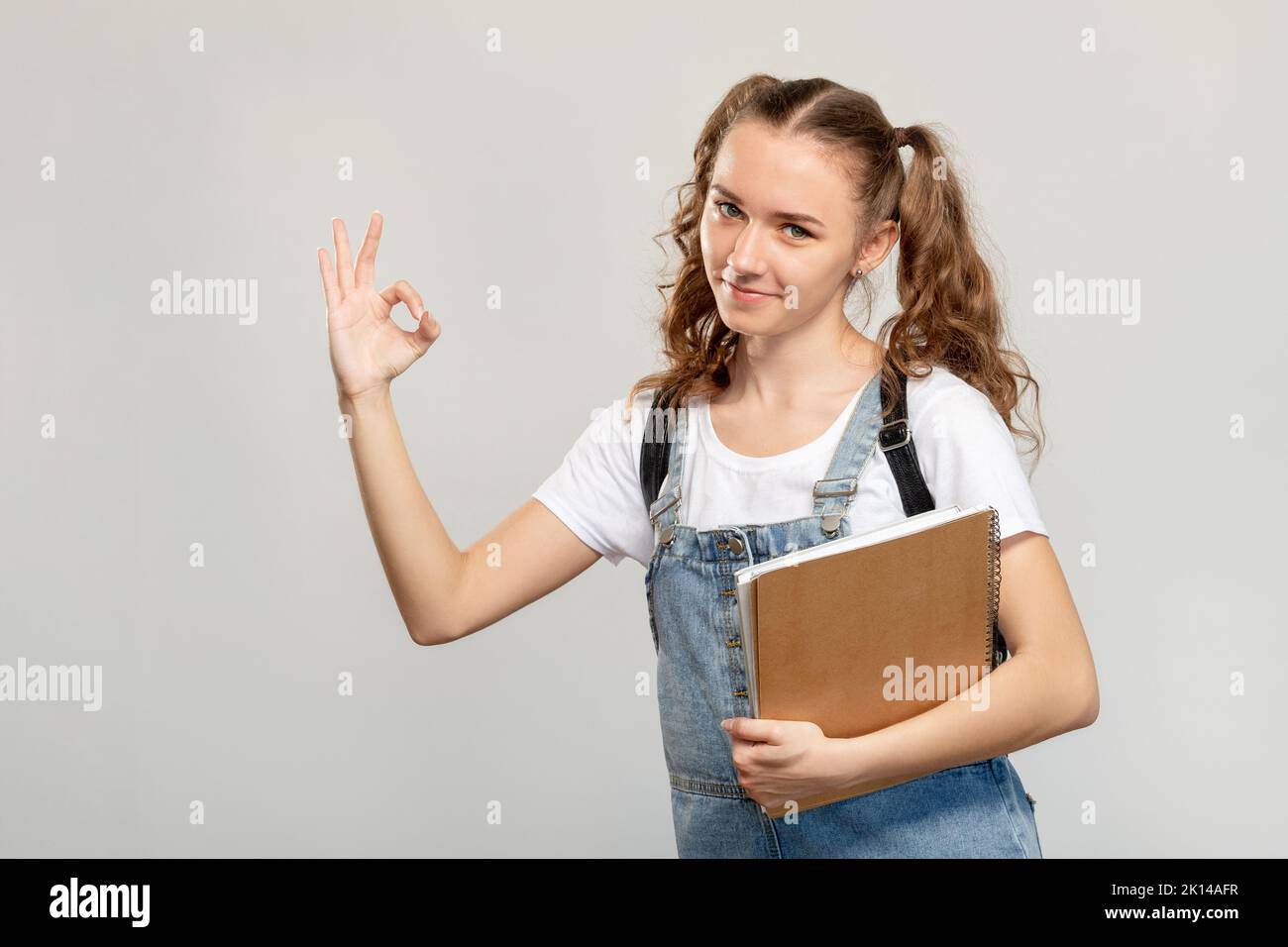 smart student portrait exam success confident girl Stock Photo - Alamy