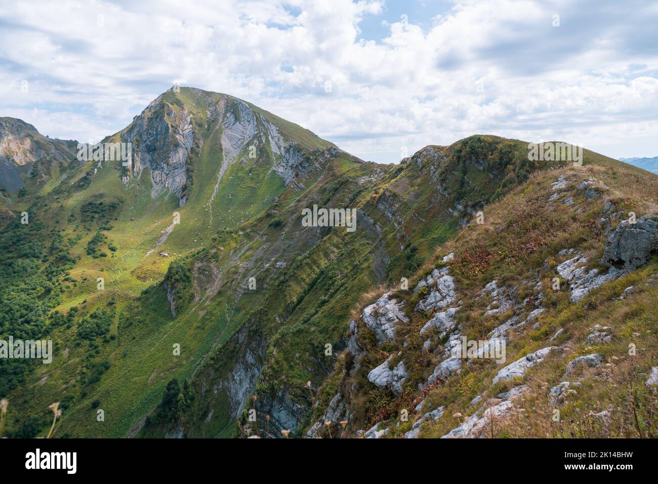 Alpine Meadows Trail, alpine Meadows Walking Route. Aerial view of the ...