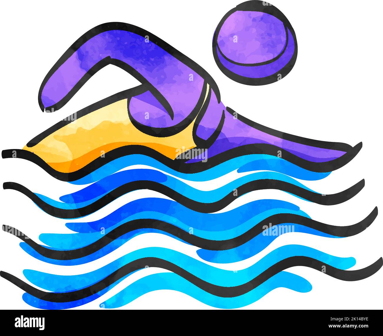Man in swimming pool Cut Out Stock Images & Pictures - Alamy