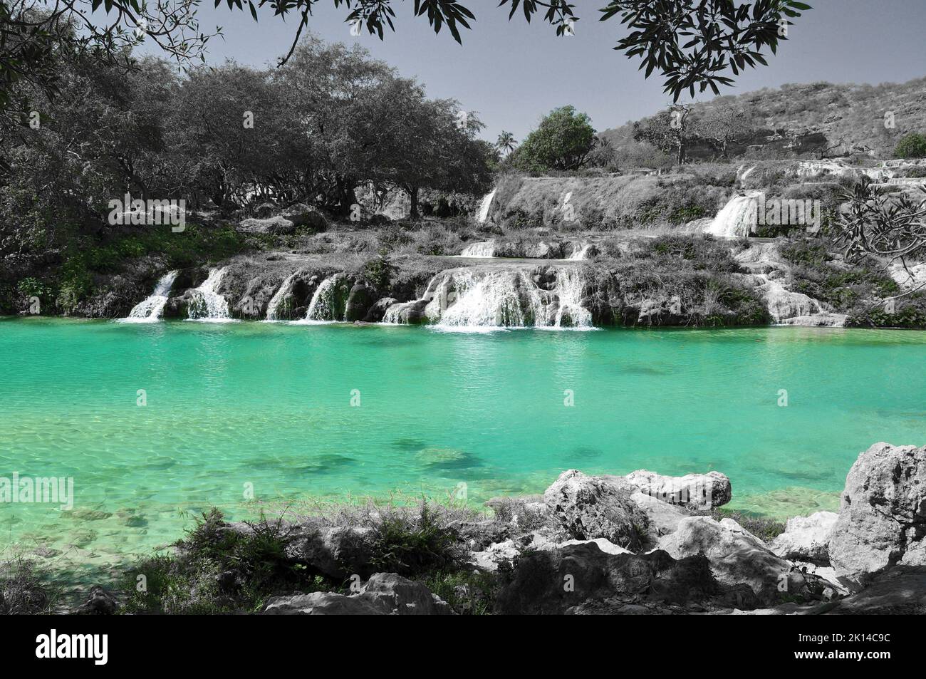 Wadi Darbat in Oman Stock Photo - Alamy