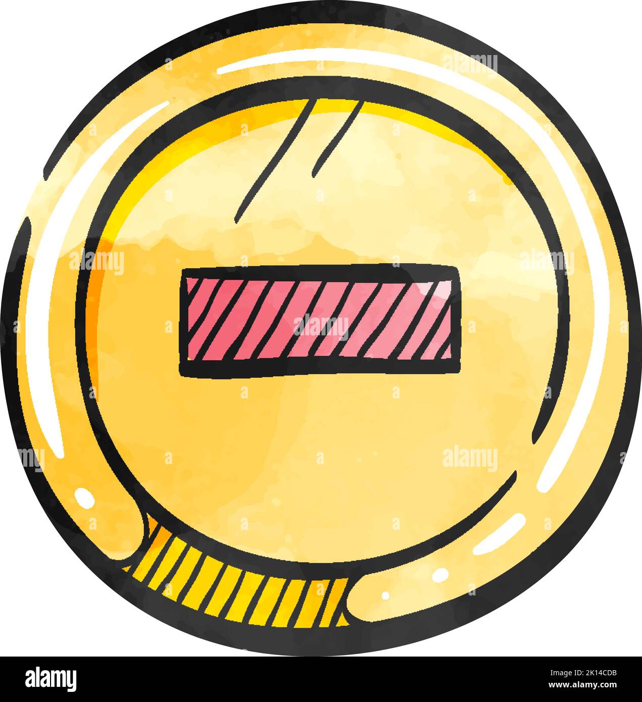 Stop sign icon in watercolor style Stock Vector Image & Art - Alamy