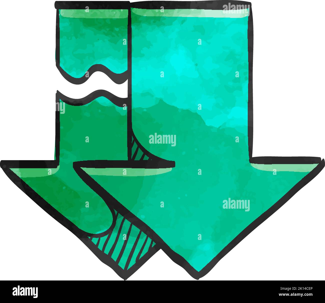 Freehand drawn cartoon broken computer hi-res stock photography and ...