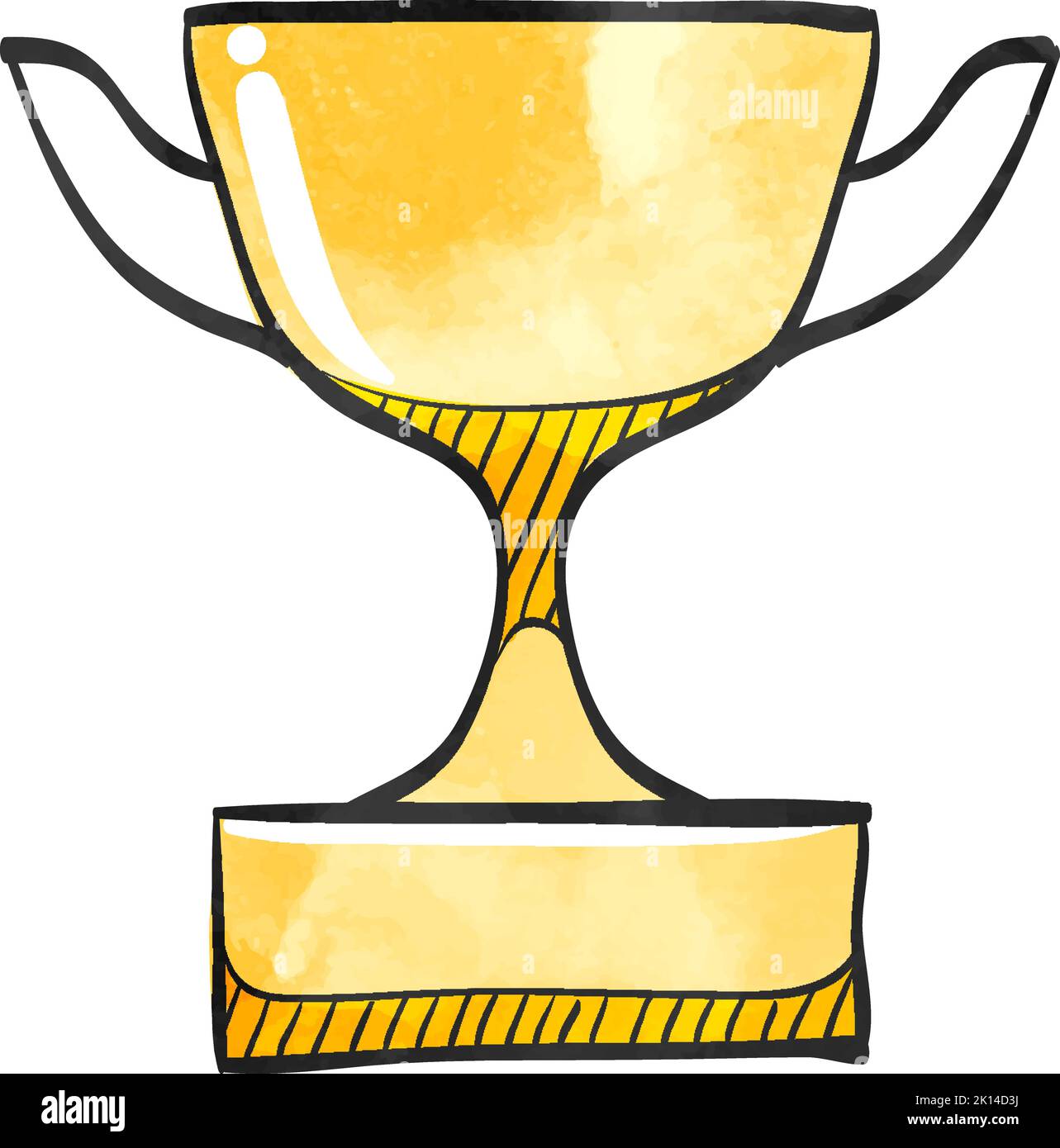 Trophy icon in watercolor style Stock Vector Image & Art - Alamy