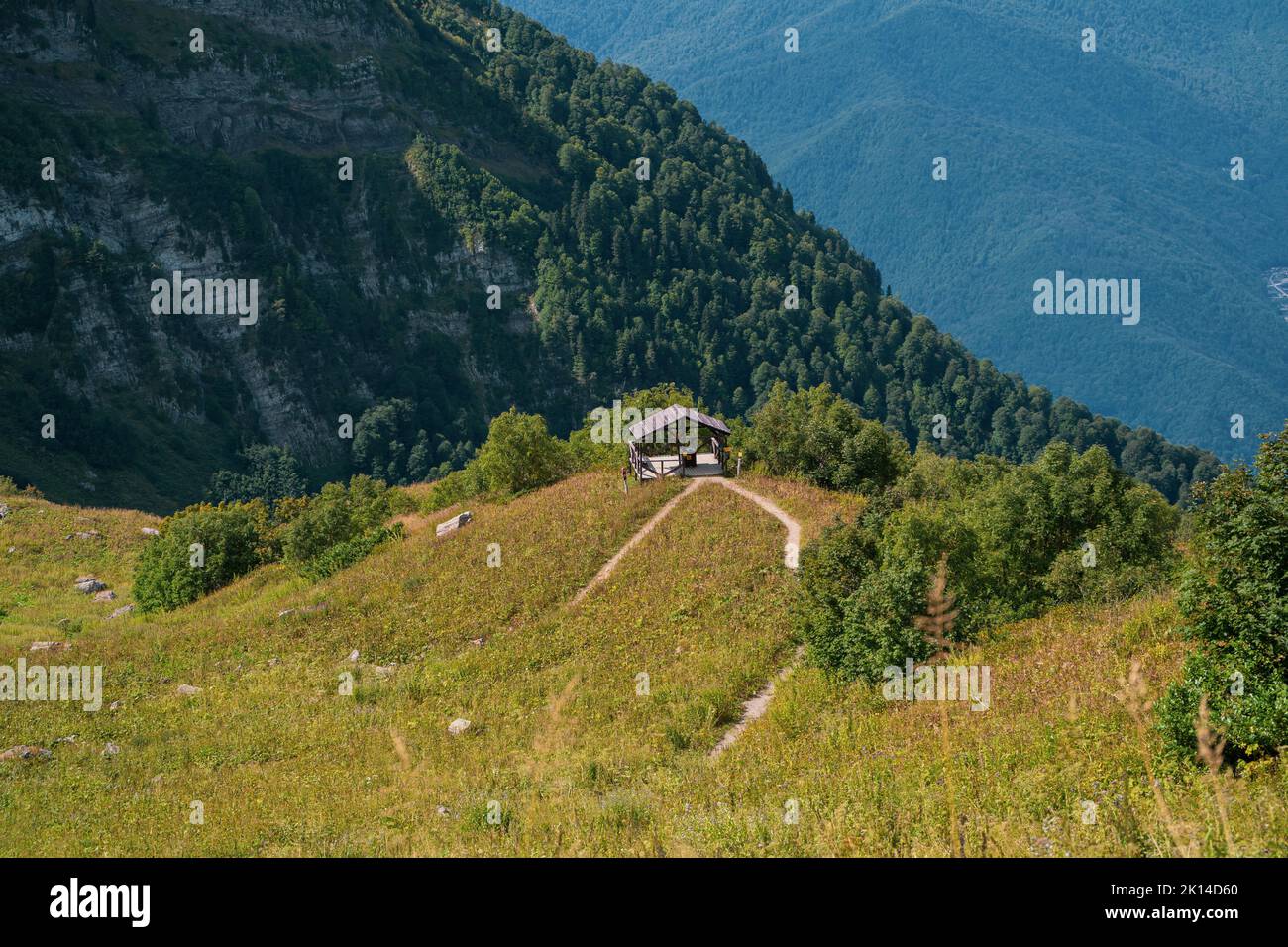 Alpine Meadows Trail, alpine Meadows Walking Route. Aerial view of the ...