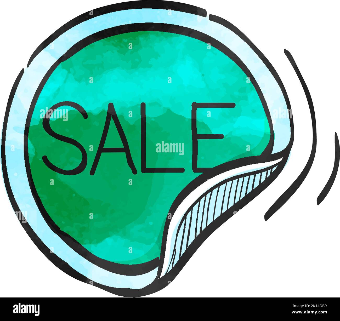 Sale sticker icon in watercolor style Stock Vector Image & Art - Alamy