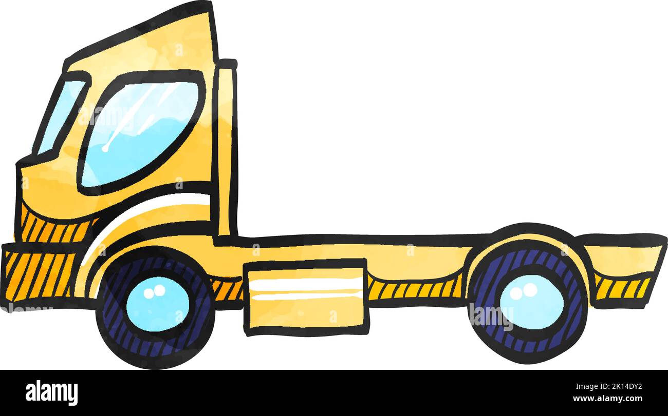 Container lift truck in Stock Vector Images - Alamy