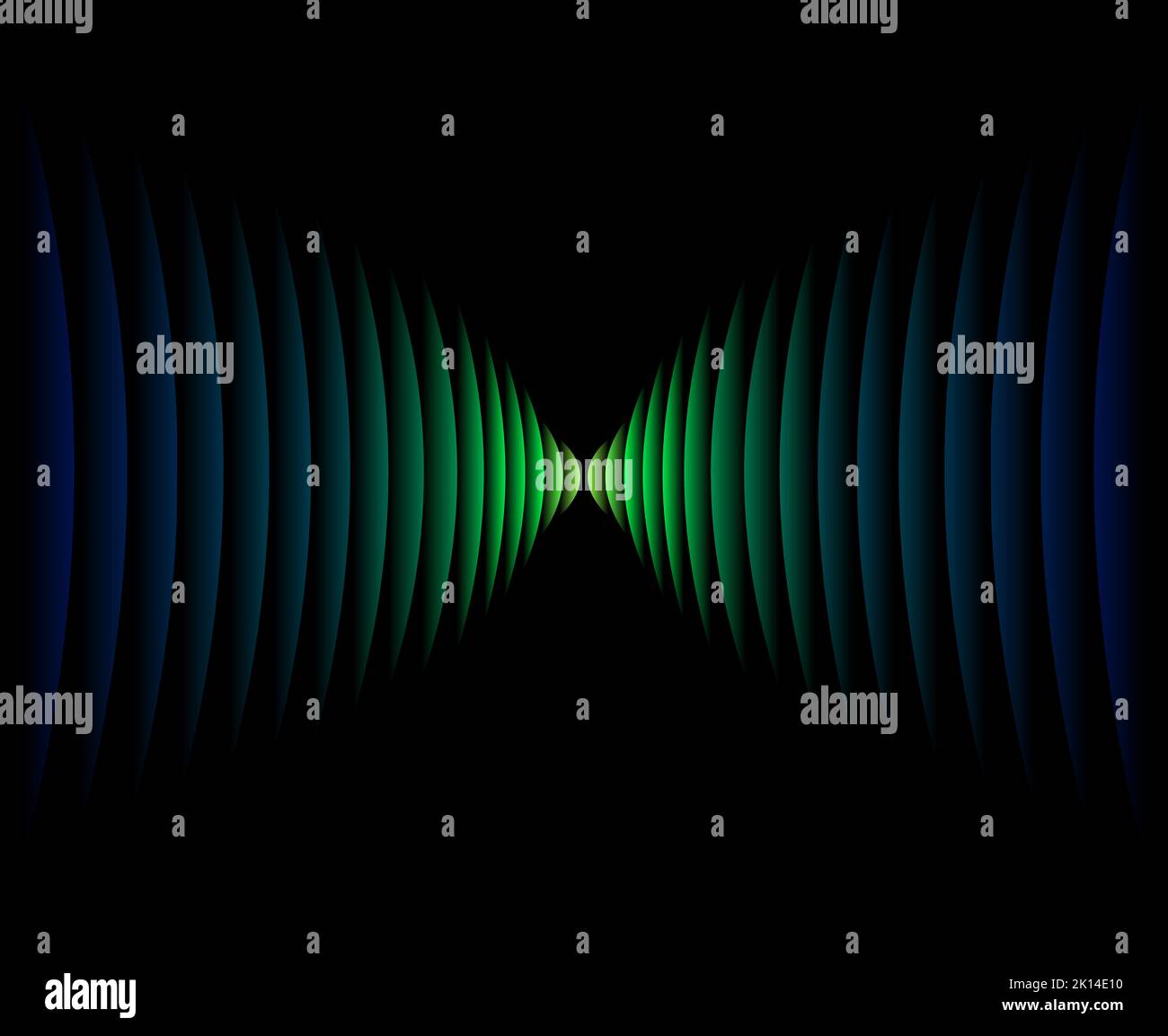 Green wave gradation vector abstract background, illustration Stock ...