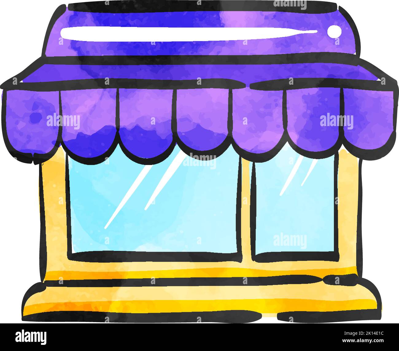 Store icon outline style Stock Vector Images - Alamy