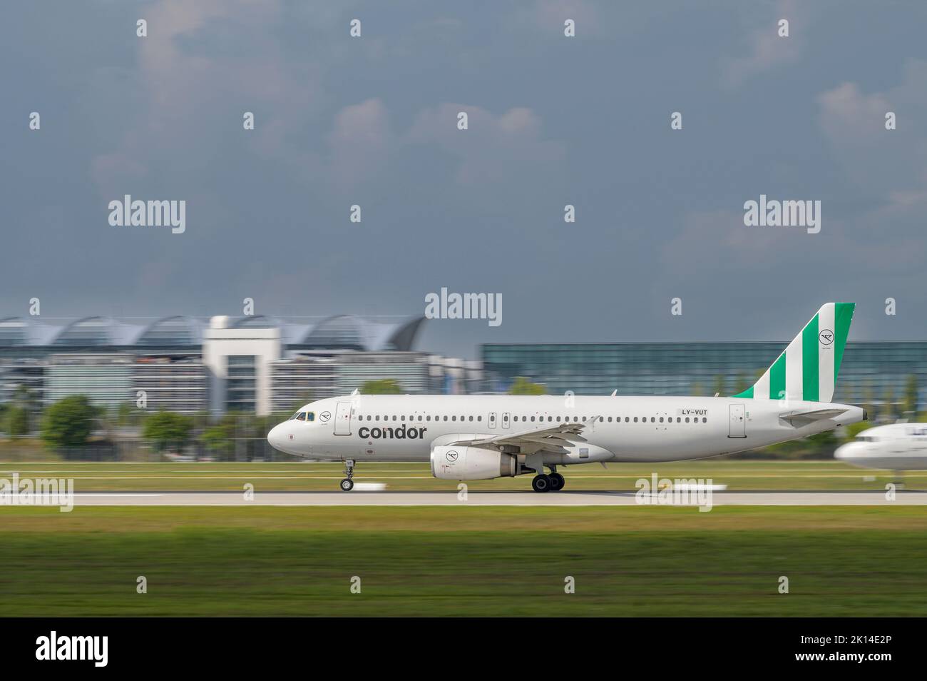Condor Airbus A320-232 With The Aircraft Registration LY-VUT Takes Off ...