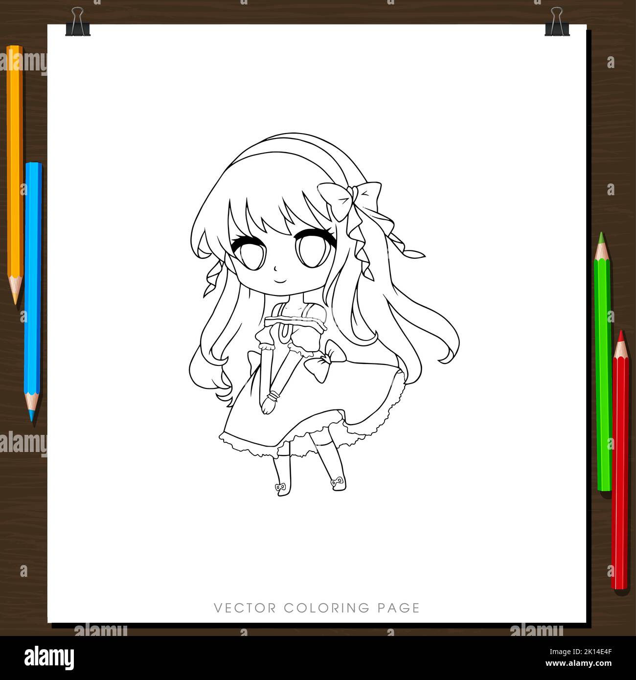 Draw chibi Stock Vector Images - Alamy