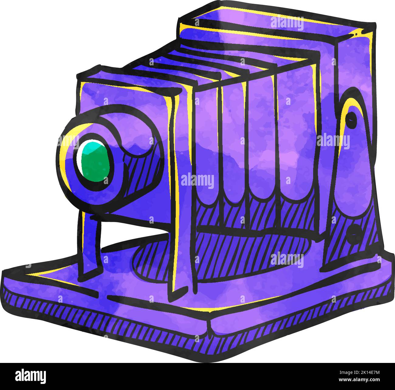 Large format field camera Stock Vector Images - Alamy