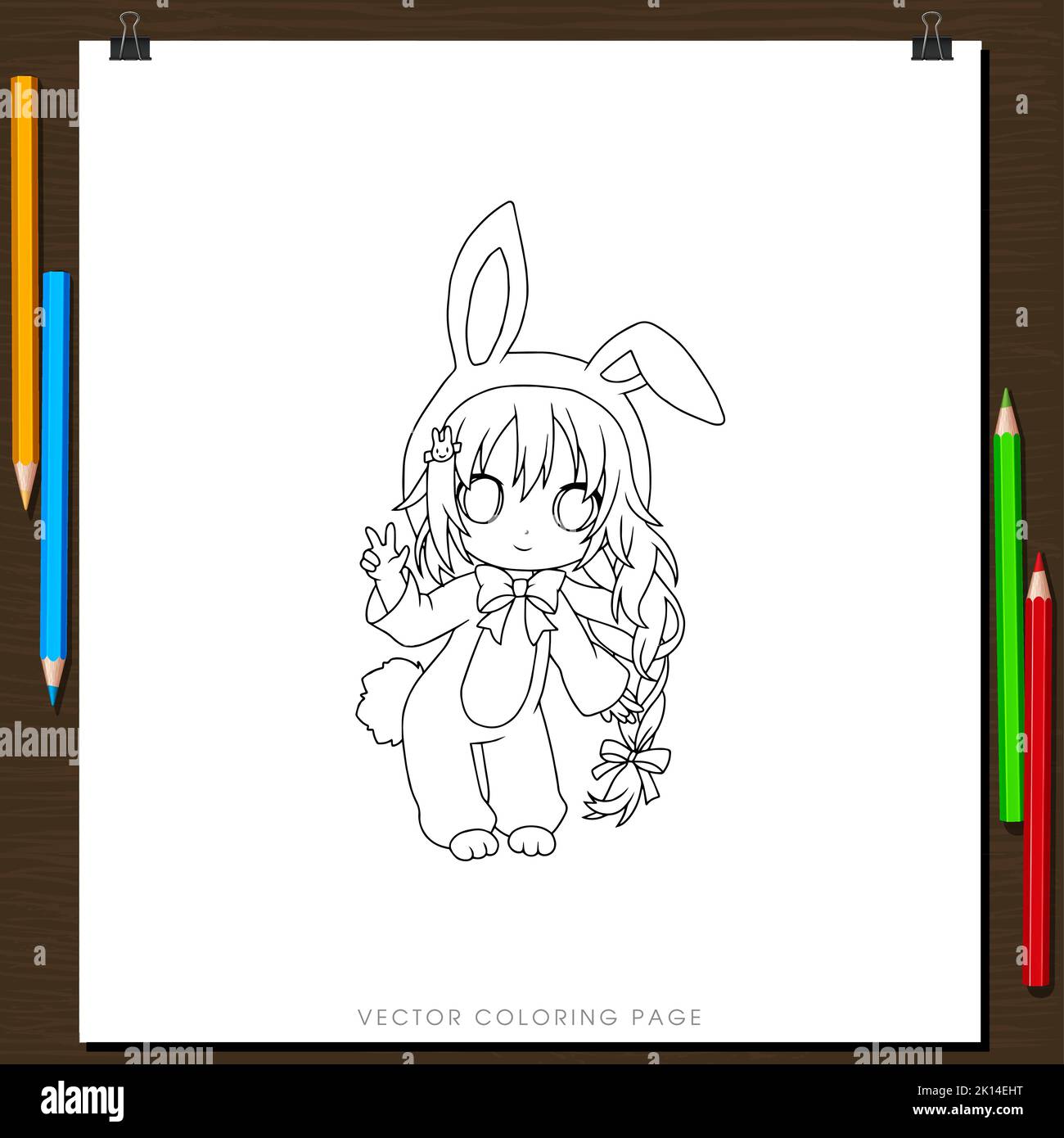 Coloring chibi hi-res stock photography and images - Alamy