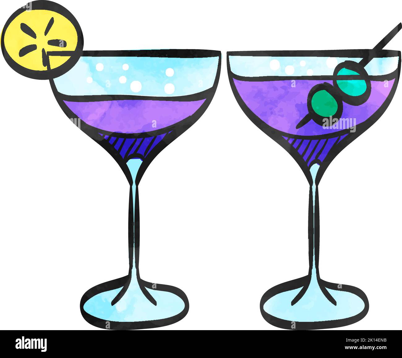 Wine glass cup cartoon Stock Vector Images - Alamy