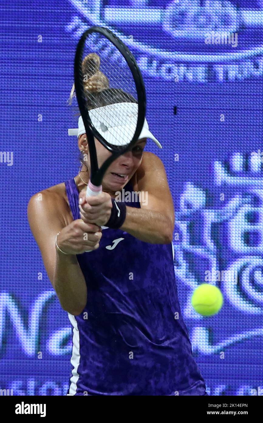 Chennai, Tamil Nadu, India. 15th Sep, 2022. Polish tennis player Magda ...