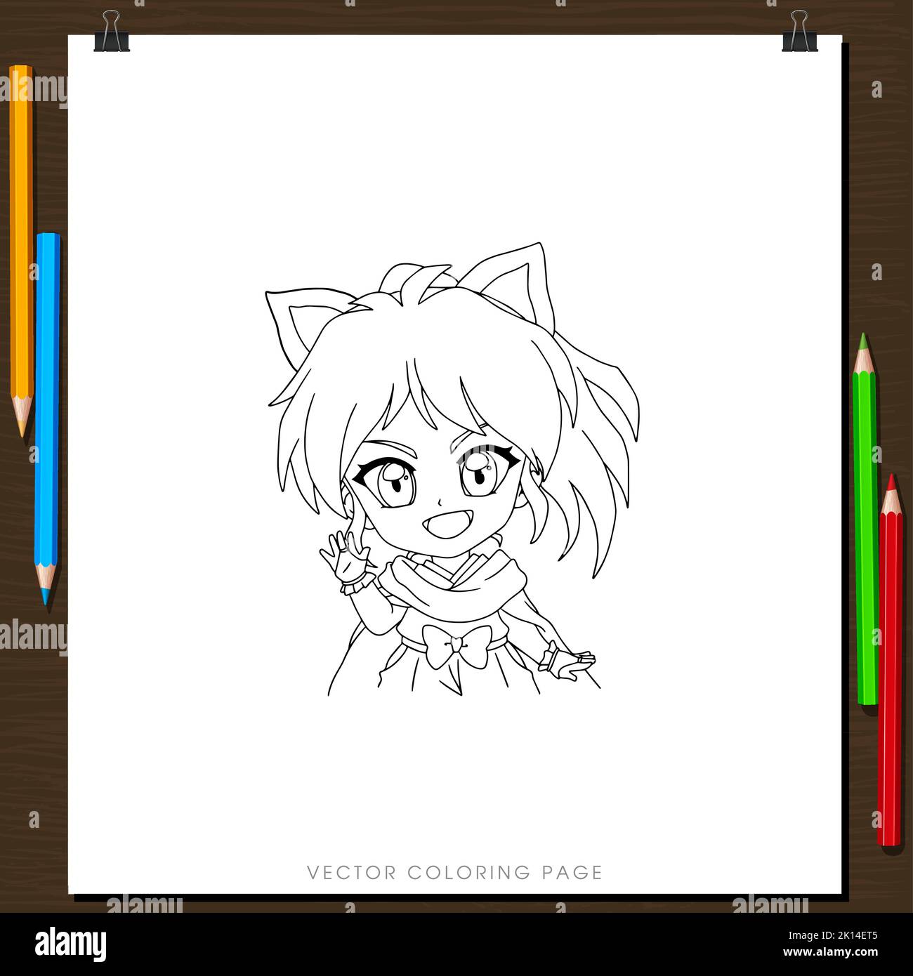 Coloring chibi hi-res stock photography and images - Alamy