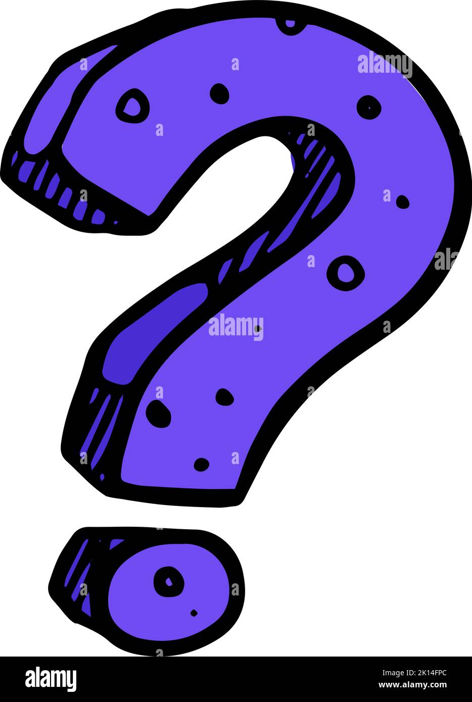 Color question mark symbol hand drawn Stock Vector Image & Art - Alamy