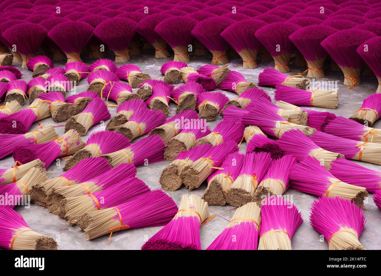 Incense sticks drying outdoor in Hanoi city, Vietnam Stock Photo - Alamy