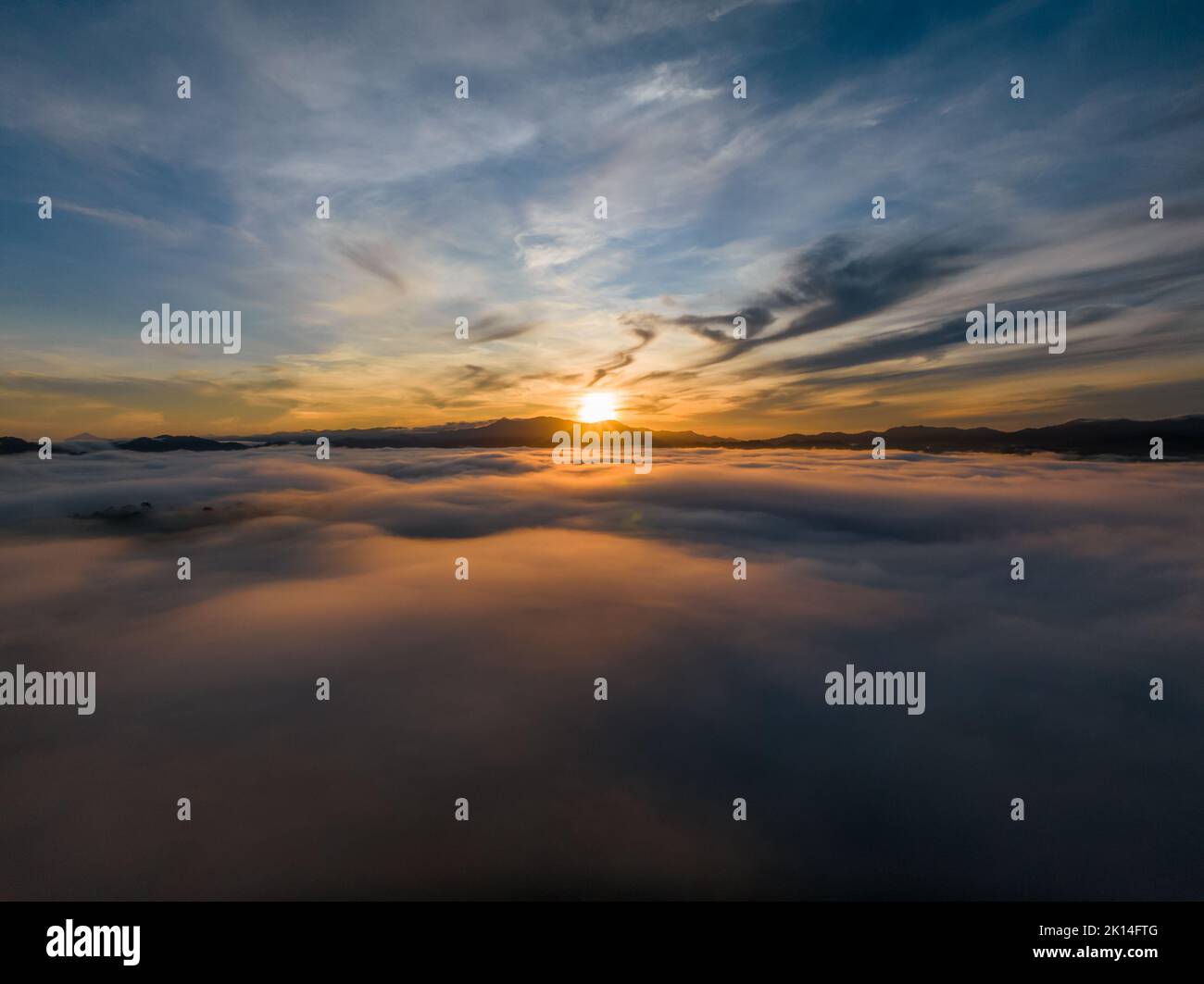 Aerial scene drone flying up hi-res stock photography and images - Alamy