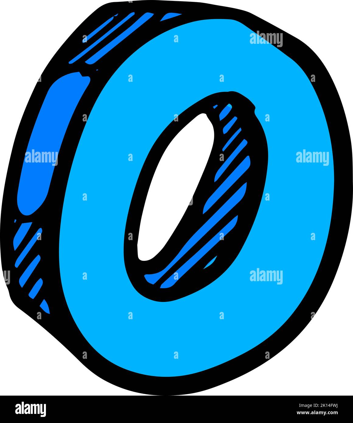 Color zero hand drawn mathematics symbol Stock Vector Image & Art - Alamy