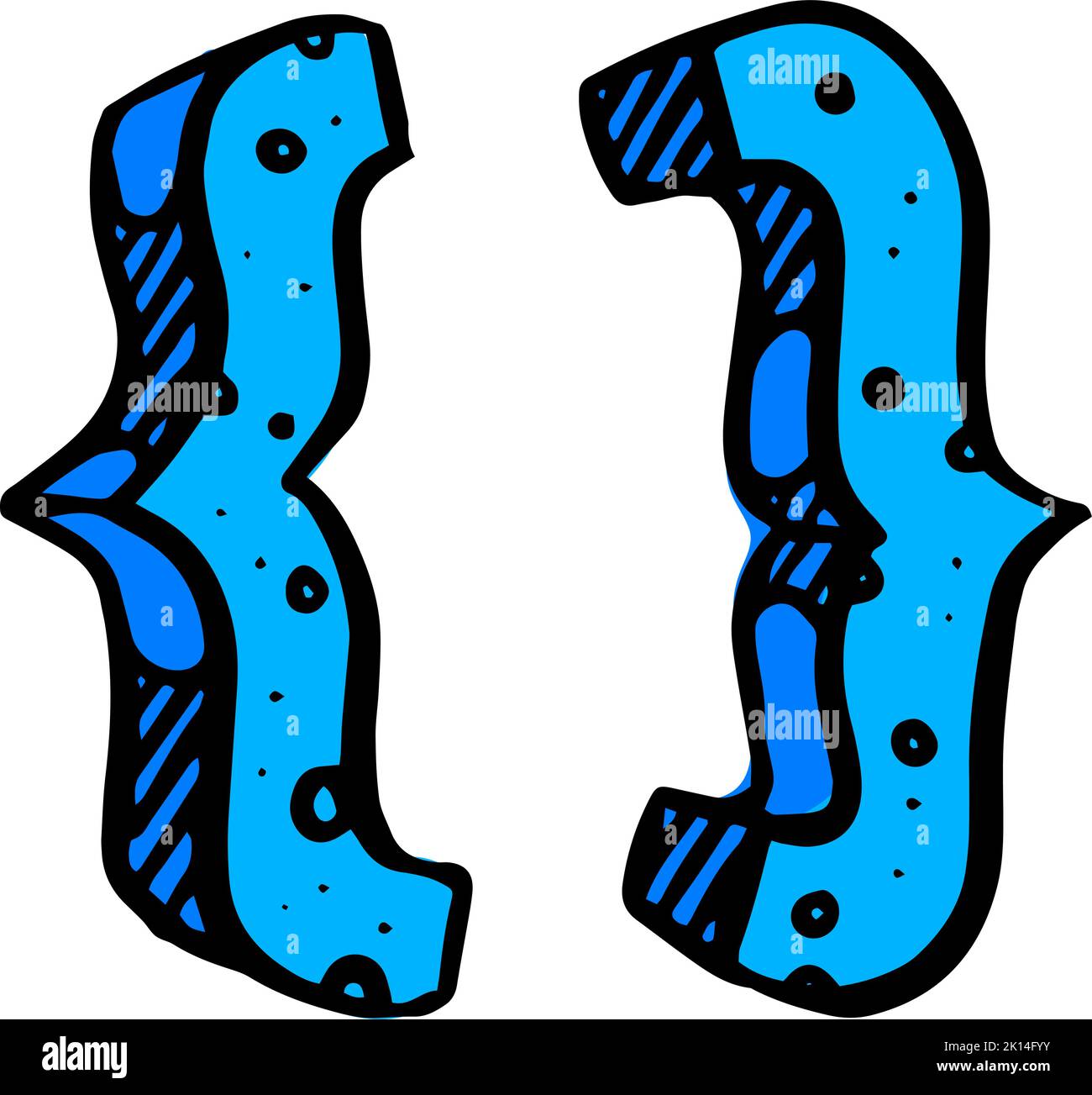 Color math symbol braces hand drawn Stock Vector Image & Art - Alamy