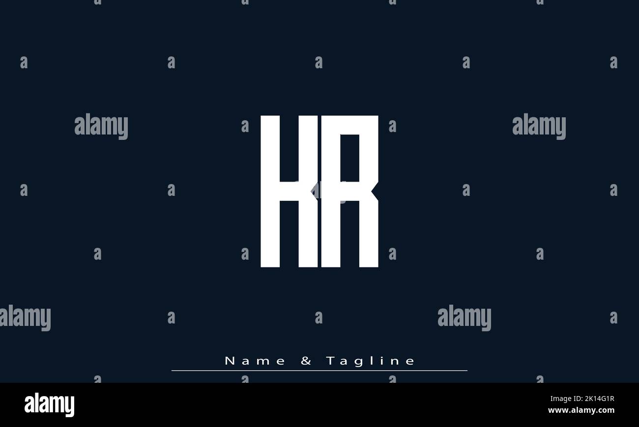 Alphabet letters Initials Monogram logo KR , RK Stock Vector Image ...