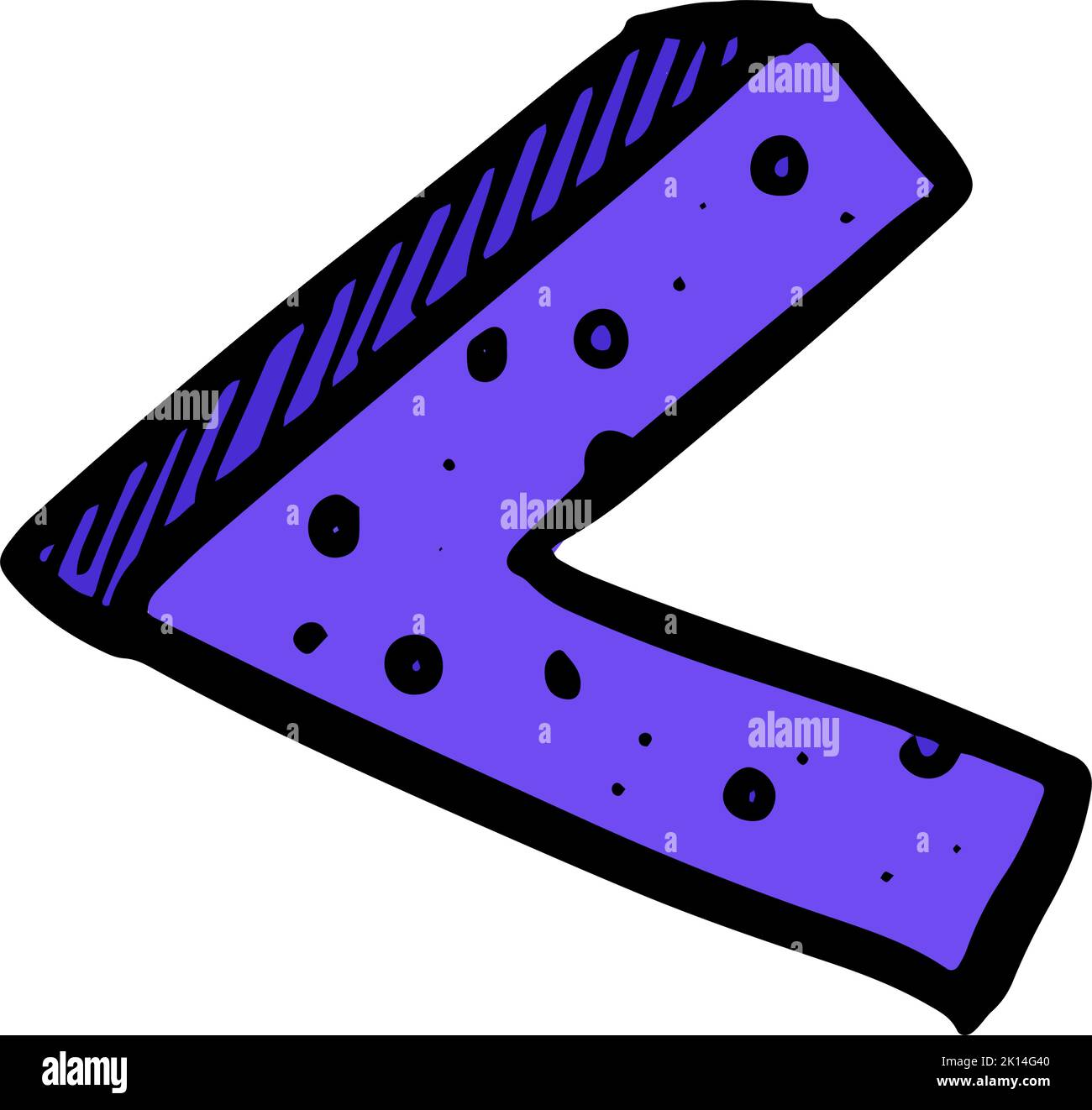 Color math symbol less than hand drawn Stock Vector Image & Art - Alamy