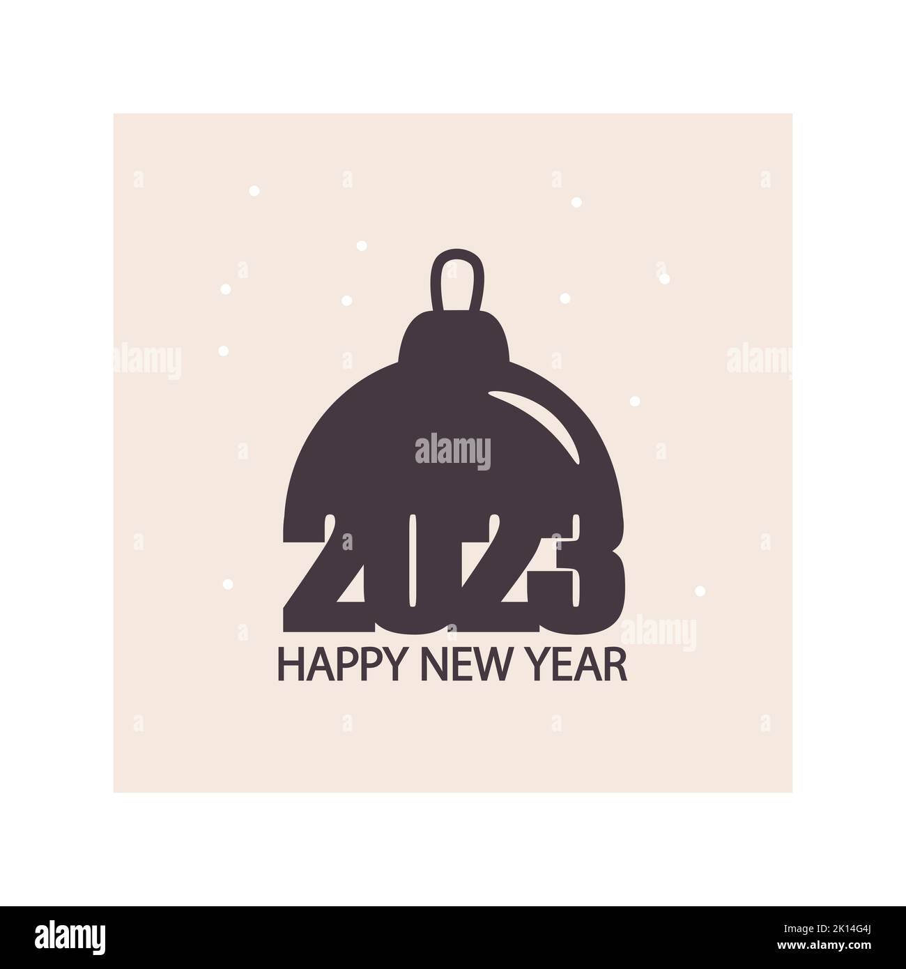 Happy New Year 2023. Vector for design New Year greeting card, cover ...