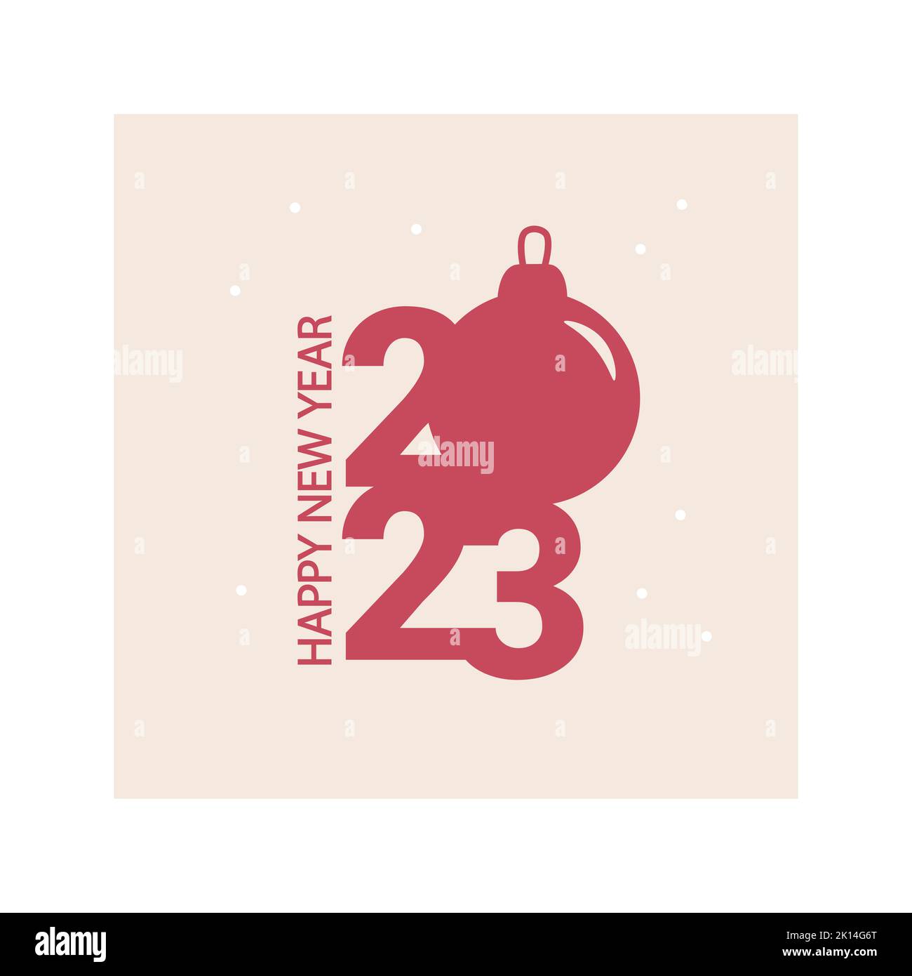 Happy New Year 2023. Vector for design New Year greeting card, cover ...
