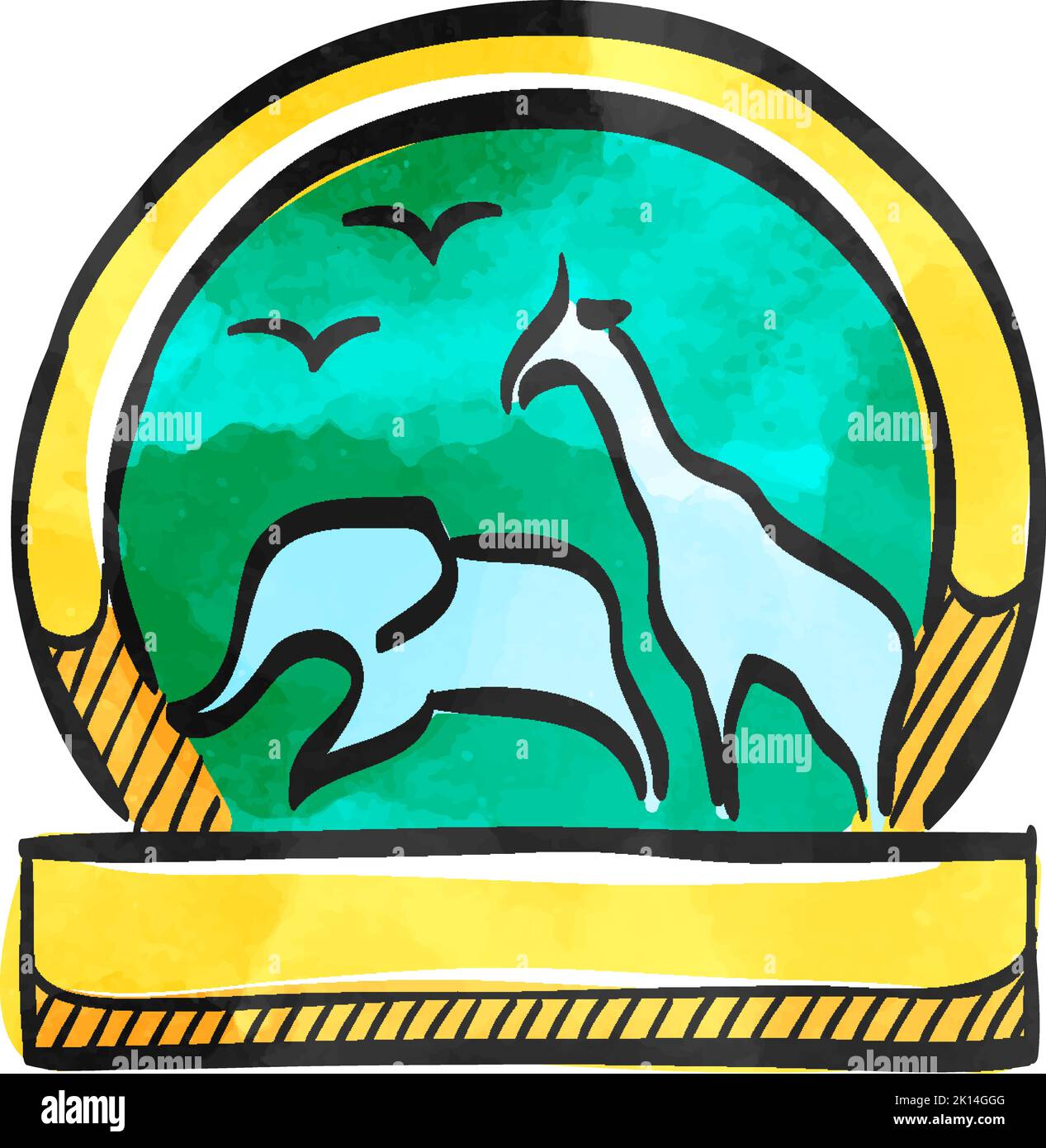 Zoo gate icon in Stock Vector Images - Alamy