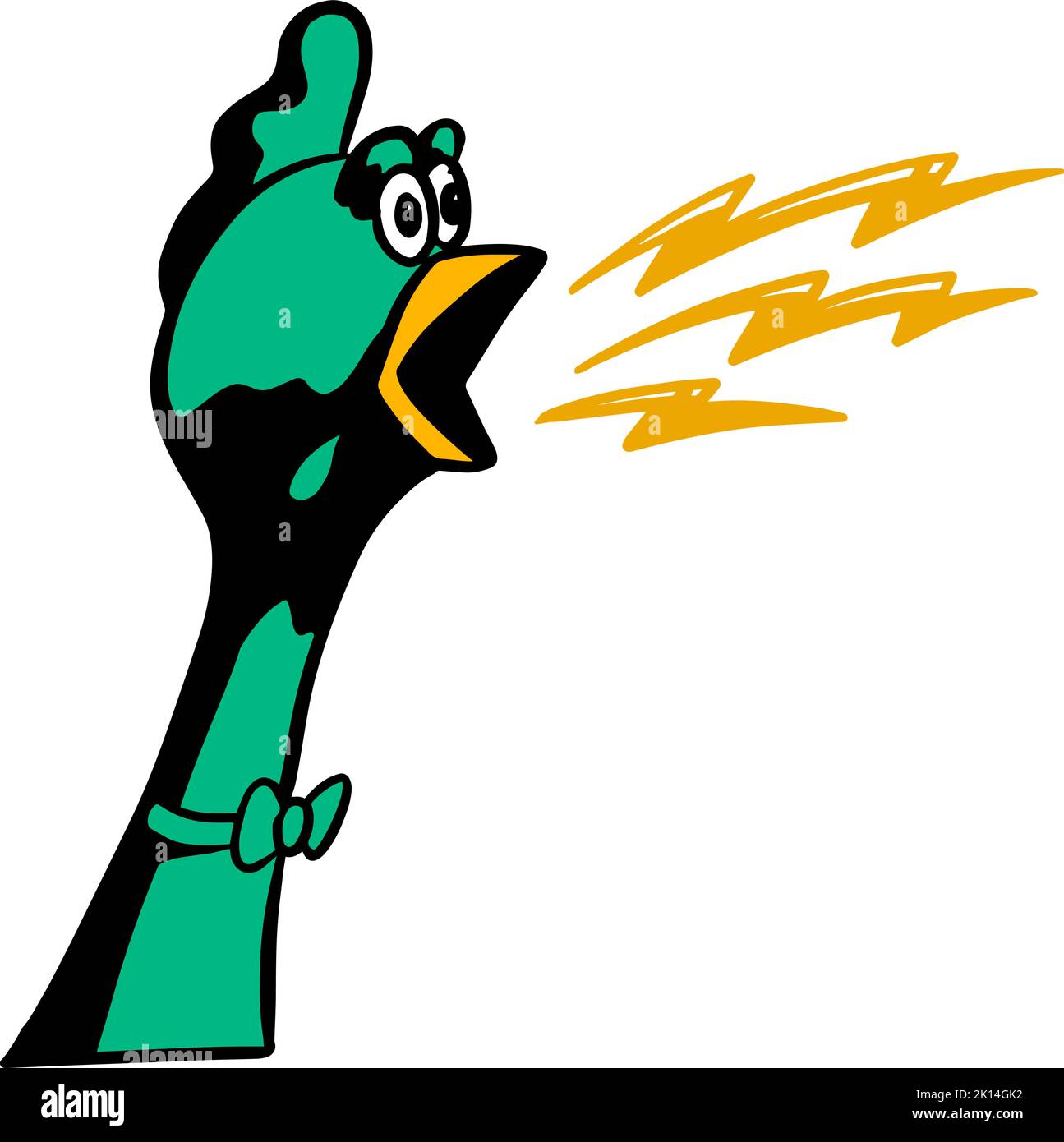 Color shouting chicken Stock Vector Image & Art - Alamy