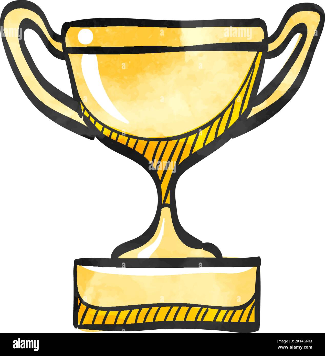 Baseball trophy icon in watercolor style Stock Vector Image & Art - Alamy