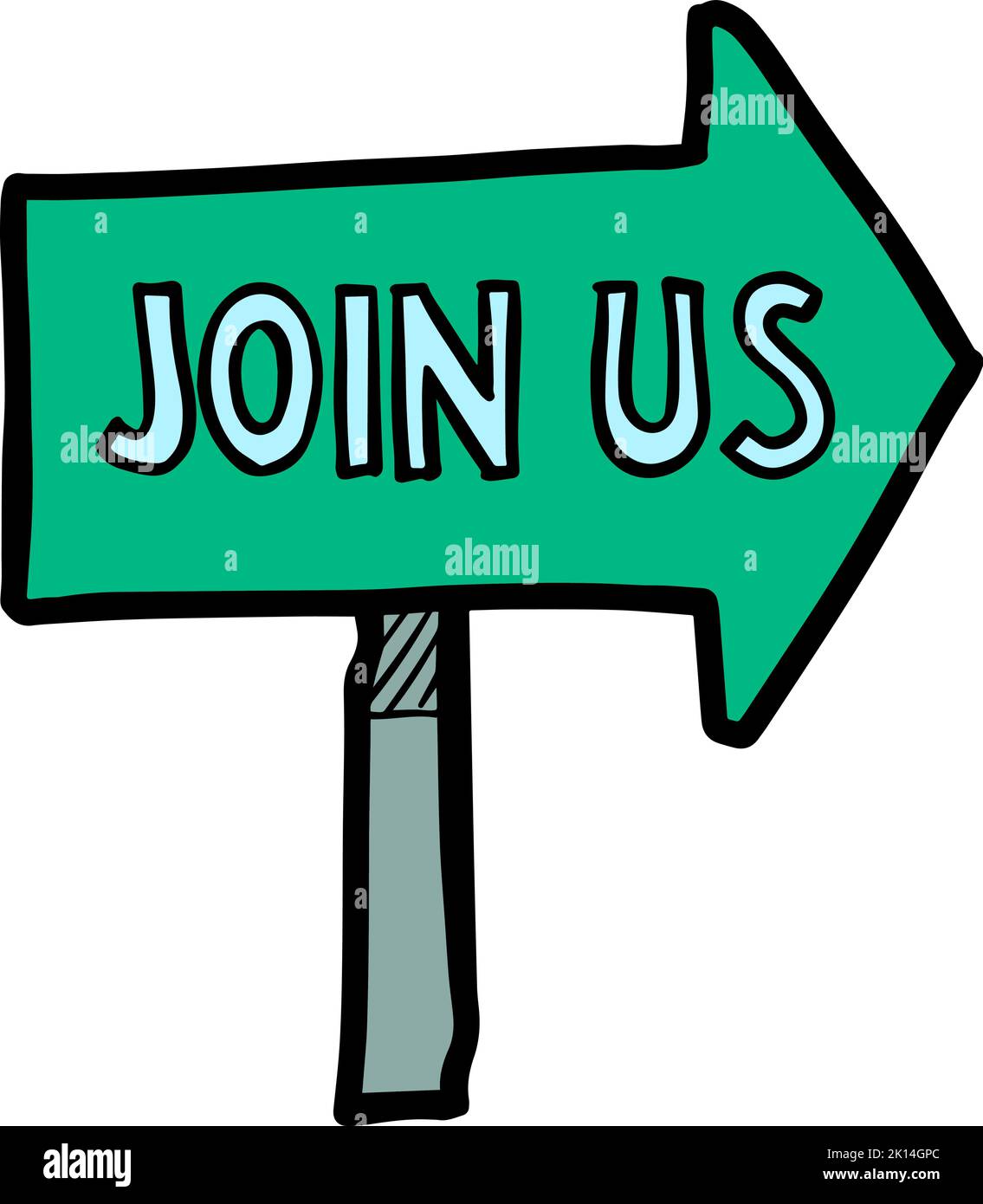 Join us cartoon Stock Vector Images - Alamy