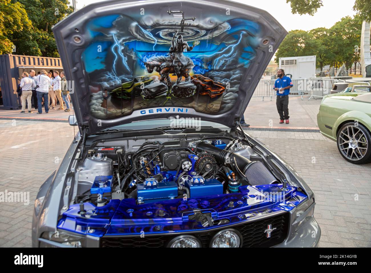 The engine compartment of a ford hi-res stock photography and images ...