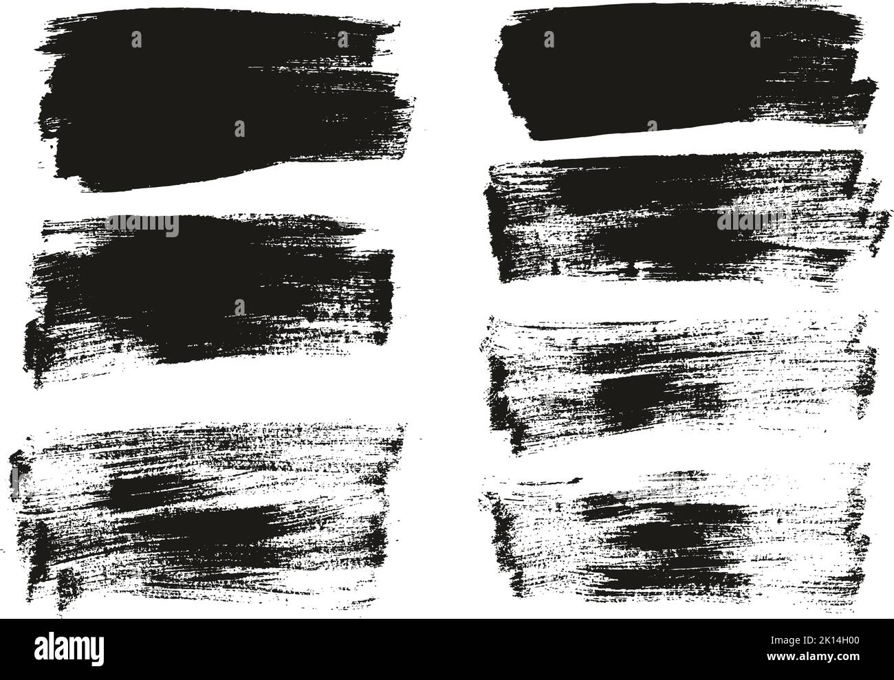 Flat Paint Brush Thin Long Background Mix High Detail Abstract Vector ...