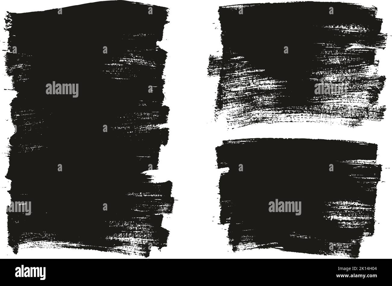 Flat Paint Brush Thin Long Background Mix High Detail Abstract Vector ...