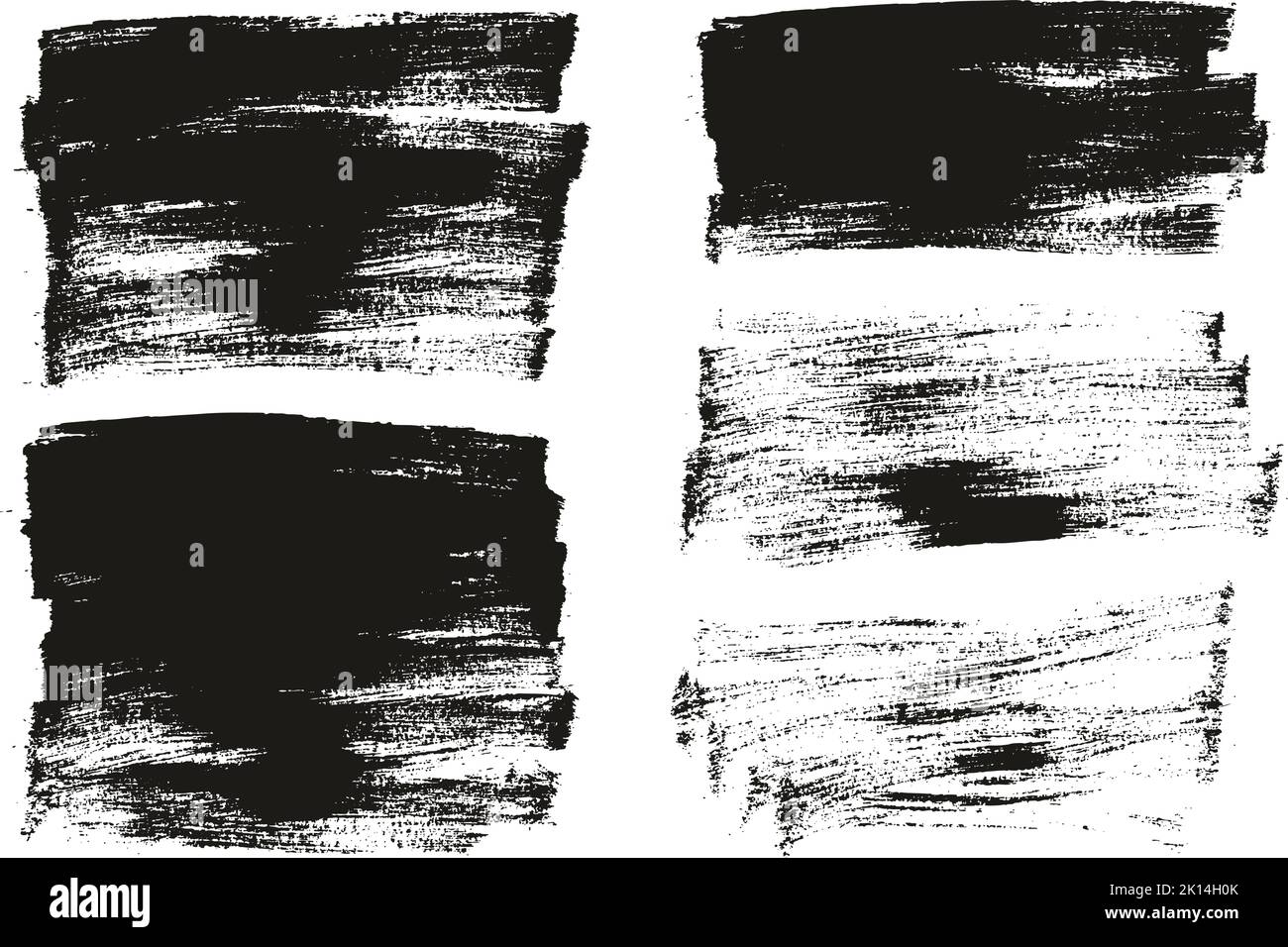 Flat Paint Brush Thin Long Background Mix High Detail Abstract Vector ...