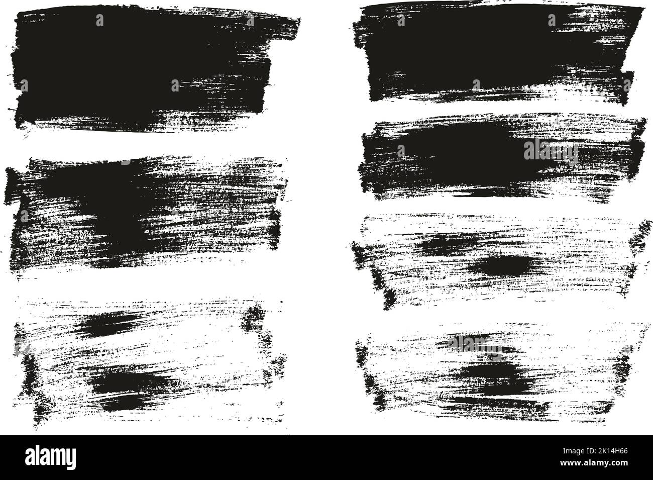 Flat Paint Brush Thin Long Background Mix High Detail Abstract Vector ...