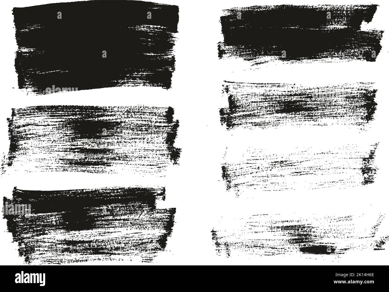 Flat Paint Brush Thin Long Background Mix High Detail Abstract Vector ...