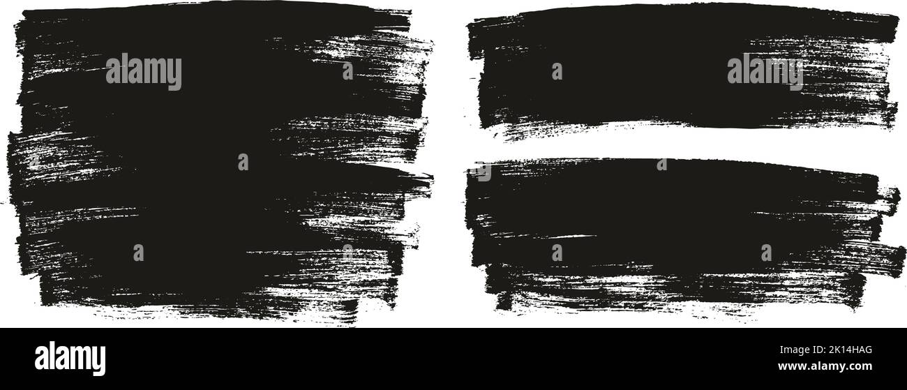 Flat Paint Brush Thin Long Background Mix High Detail Abstract Vector ...