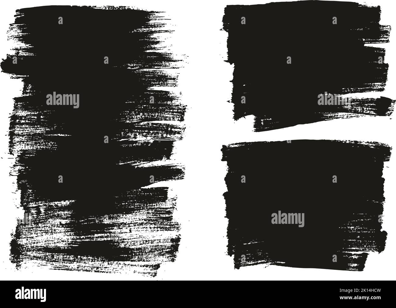 Flat Paint Brush Thin Long Background Mix High Detail Abstract Vector ...