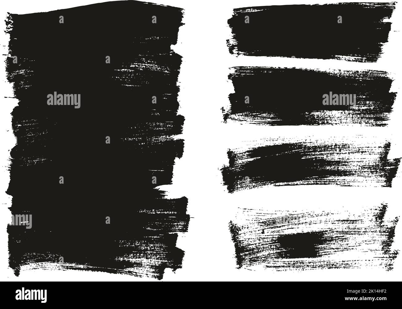 Flat Paint Brush Thin Long Background Mix High Detail Abstract Vector ...