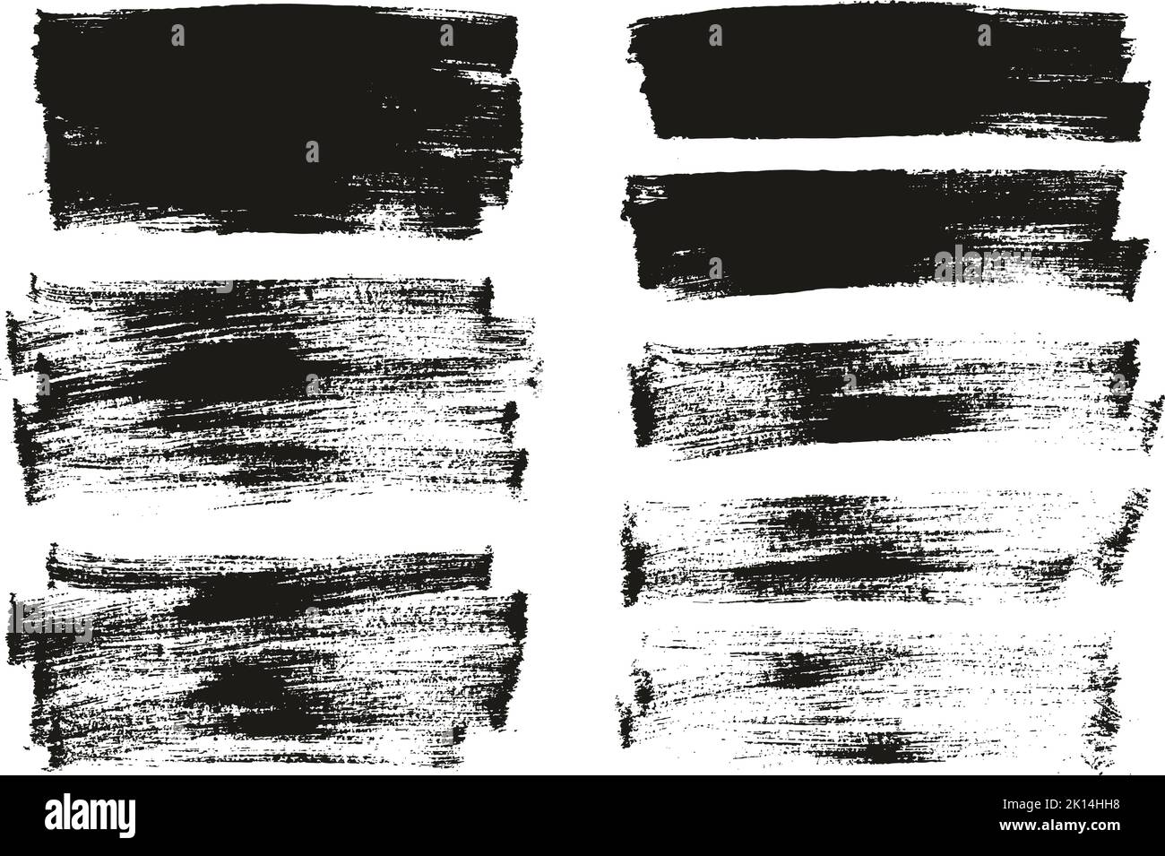 Flat Paint Brush Thin Long Background Mix High Detail Abstract Vector ...