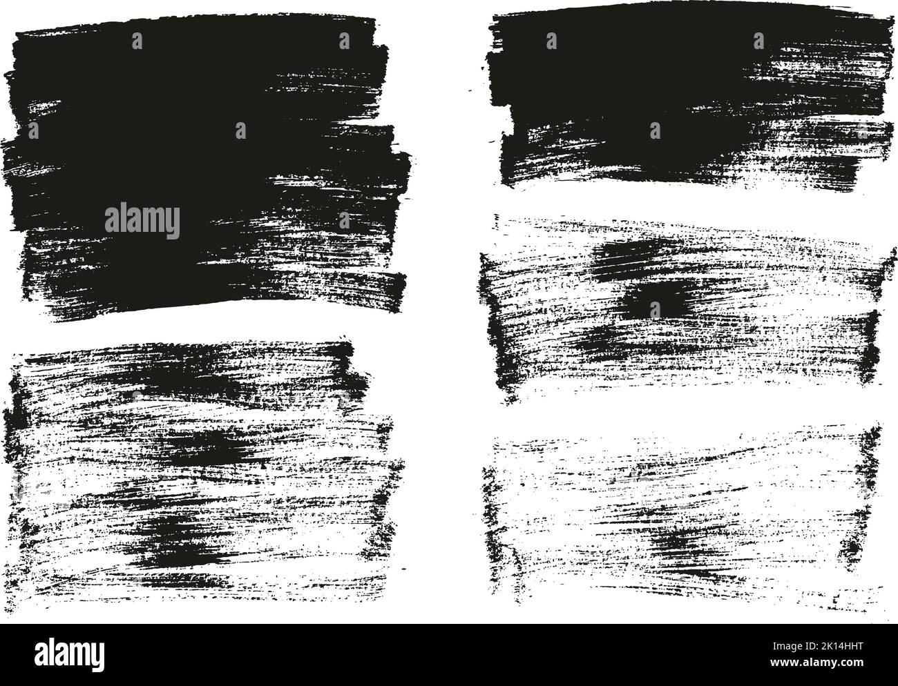 Flat Paint Brush Thin Long Background Mix High Detail Abstract Vector ...