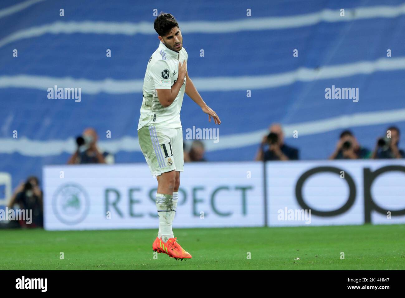 Madrid Spain; 09.14.2022.- Marcp Asensio score second goal. Real Madrid ...