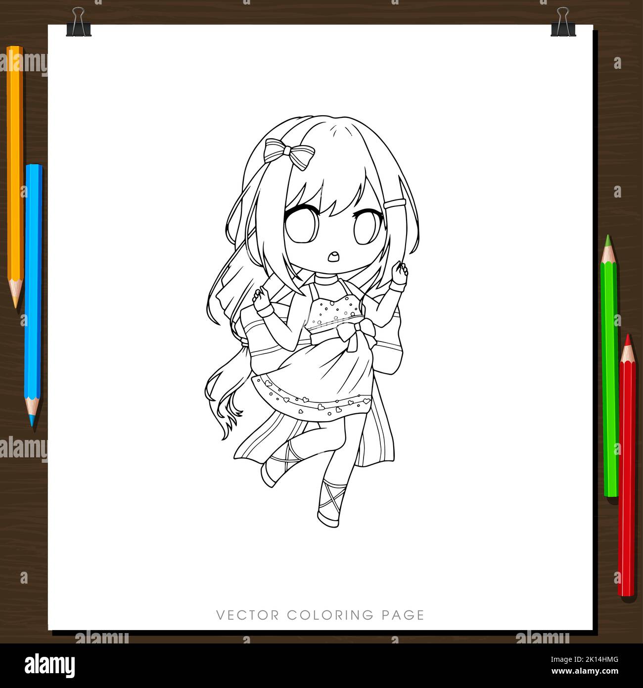 Coloring chibi hi-res stock photography and images - Alamy