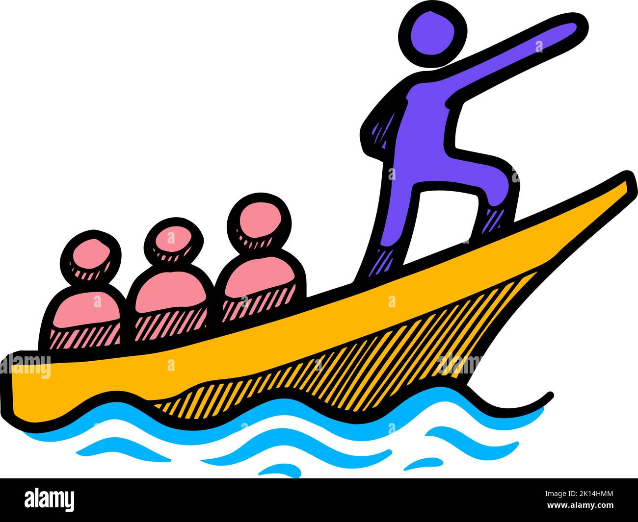 People on ship icons Stock Vector Images - Alamy