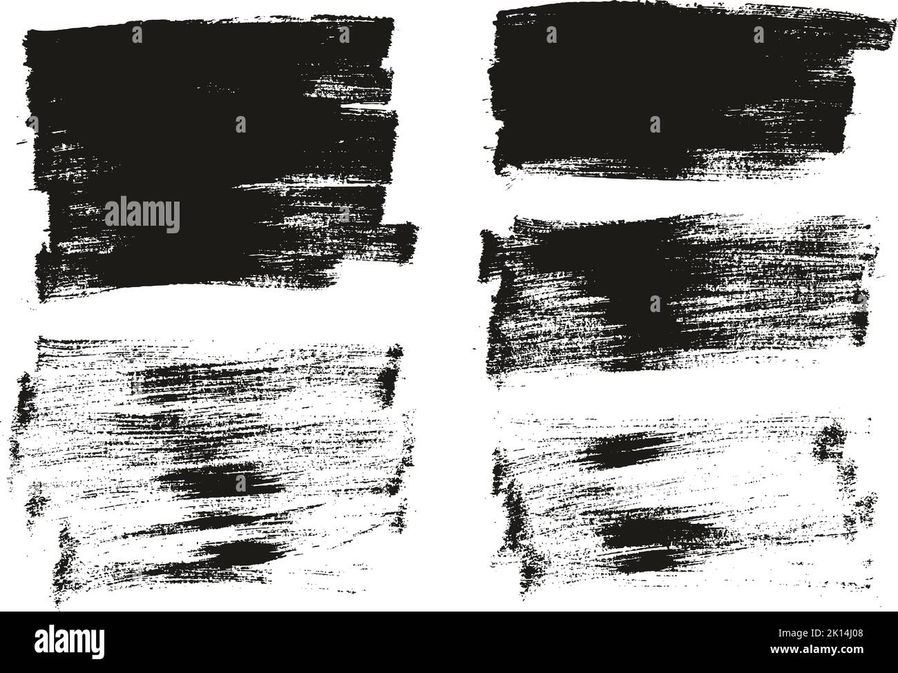 Flat Paint Brush Thin Long Background Mix High Detail Abstract Vector ...