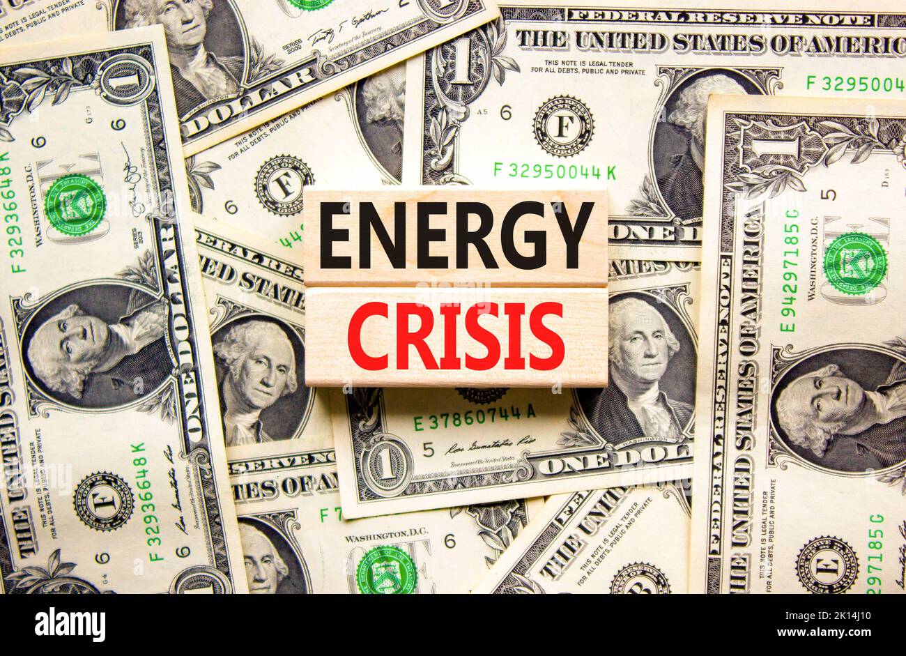 Global energy crisis symbol. Concept words Energy crisis on wooden ...